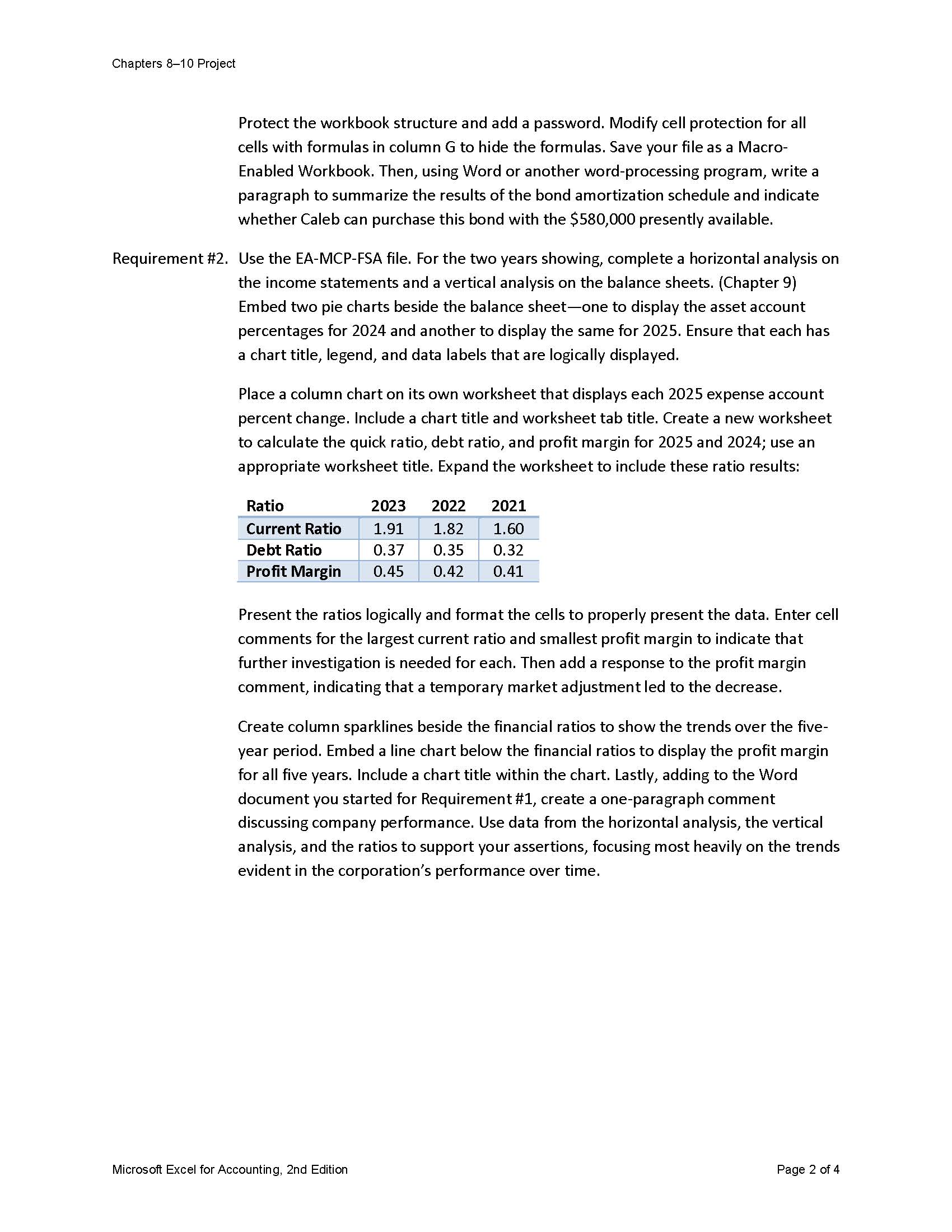 Solved Excel for Accounting Multi-Chapter Project Chapters | Chegg.com