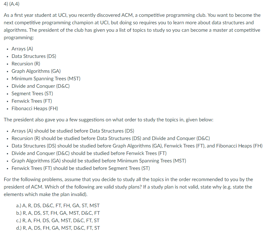 Solved THIS IS DISCRETE MATH, PLEASE ONLY ANSWER IF YOU | Chegg.com