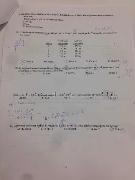 Solved Consider a thrown ball which has reached its highest | Chegg.com