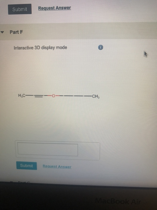 Solved Part H Interactive 3D display mode CH3 H,c CH2 CHs | Chegg.com