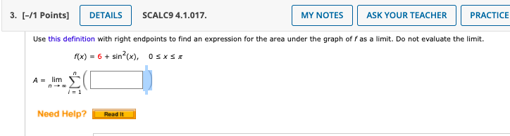 Solved 10. [0/1 Points) DETAILS PREVIOUS ANSWERS SCALC9 | Chegg.com
