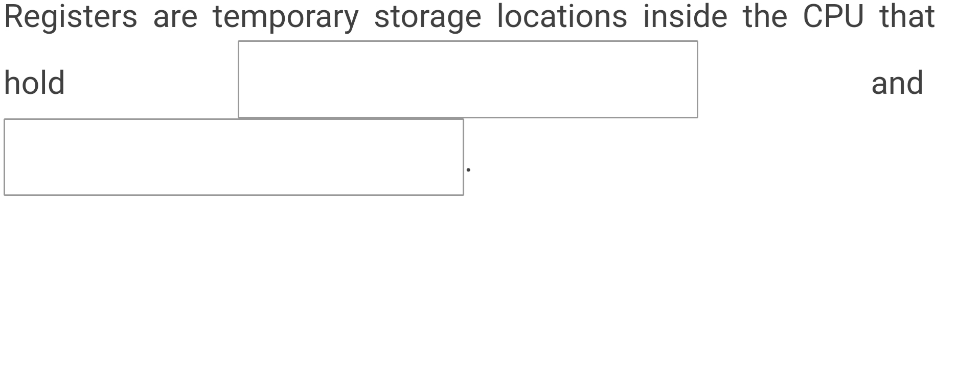 Solved Registers are temporary storage locations inside the | Chegg.com