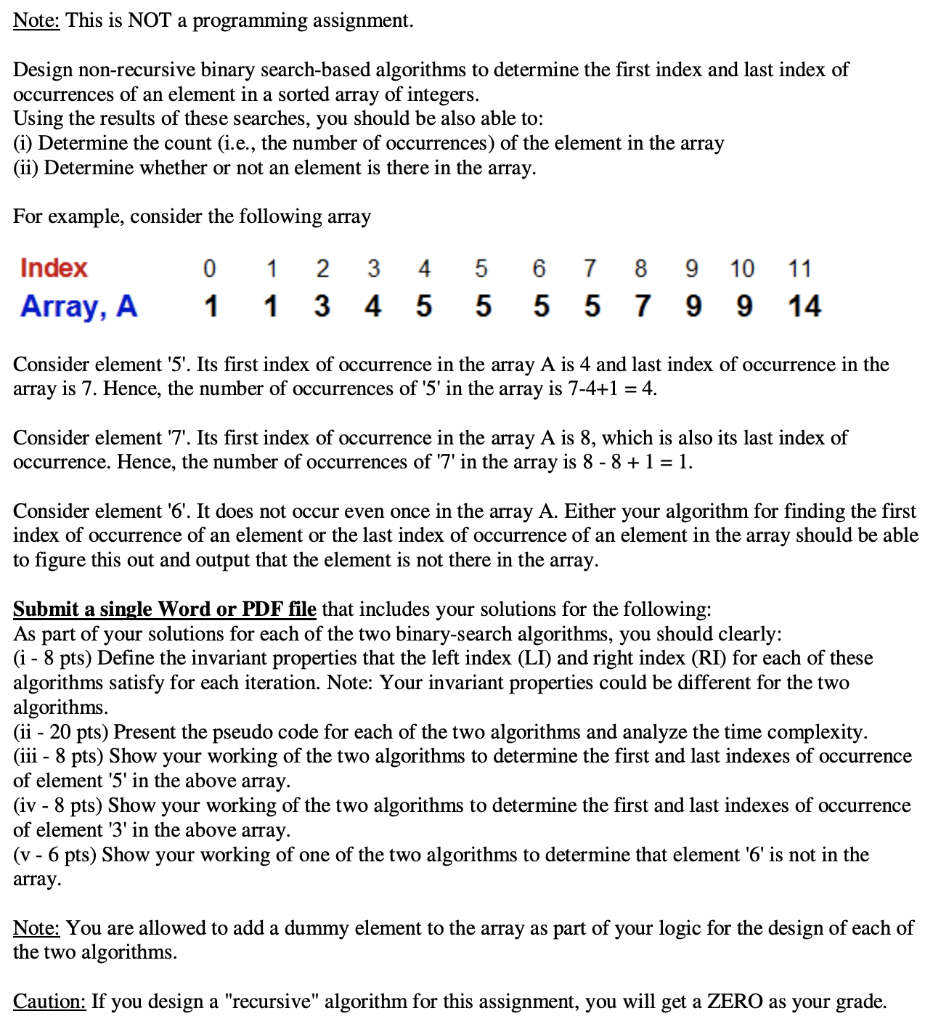 Solved Note: This is NOT a programming assignment. Design | Chegg.com