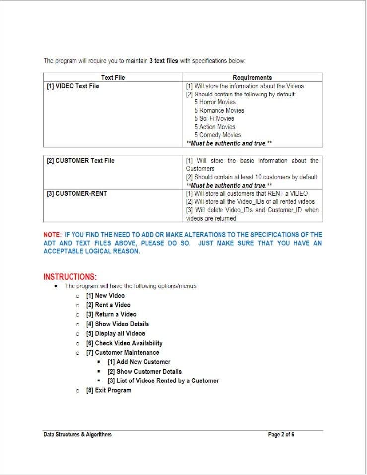 Solved MAJOR REQUIREMENT: - You are required to use CCs0015 | Chegg.com