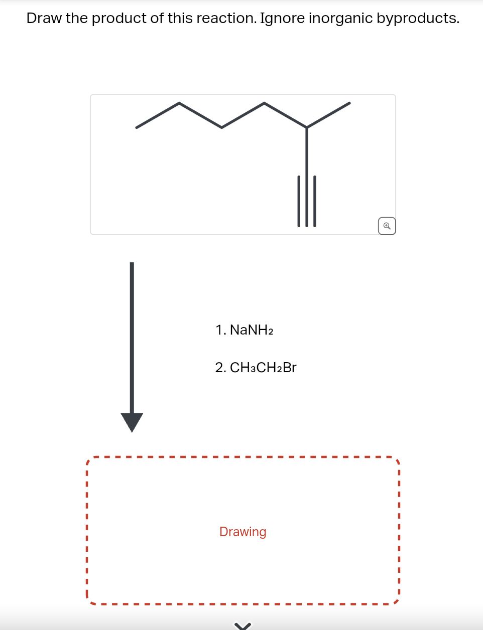 Solved Draw the product of this reaction. Ignore inorganic | Chegg.com