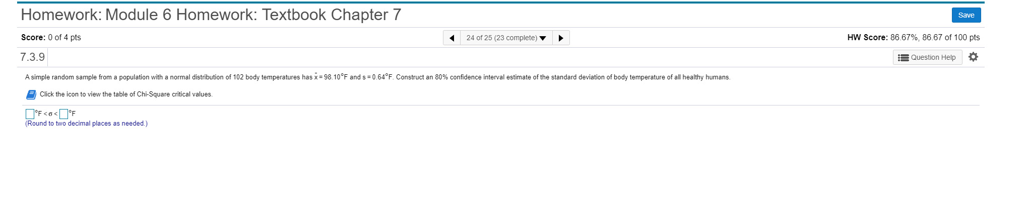 Solved Homework Module 6 Homework Textbook Chapter 7 Save
