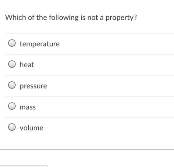 Solved Which of the following is not a property? | Chegg.com