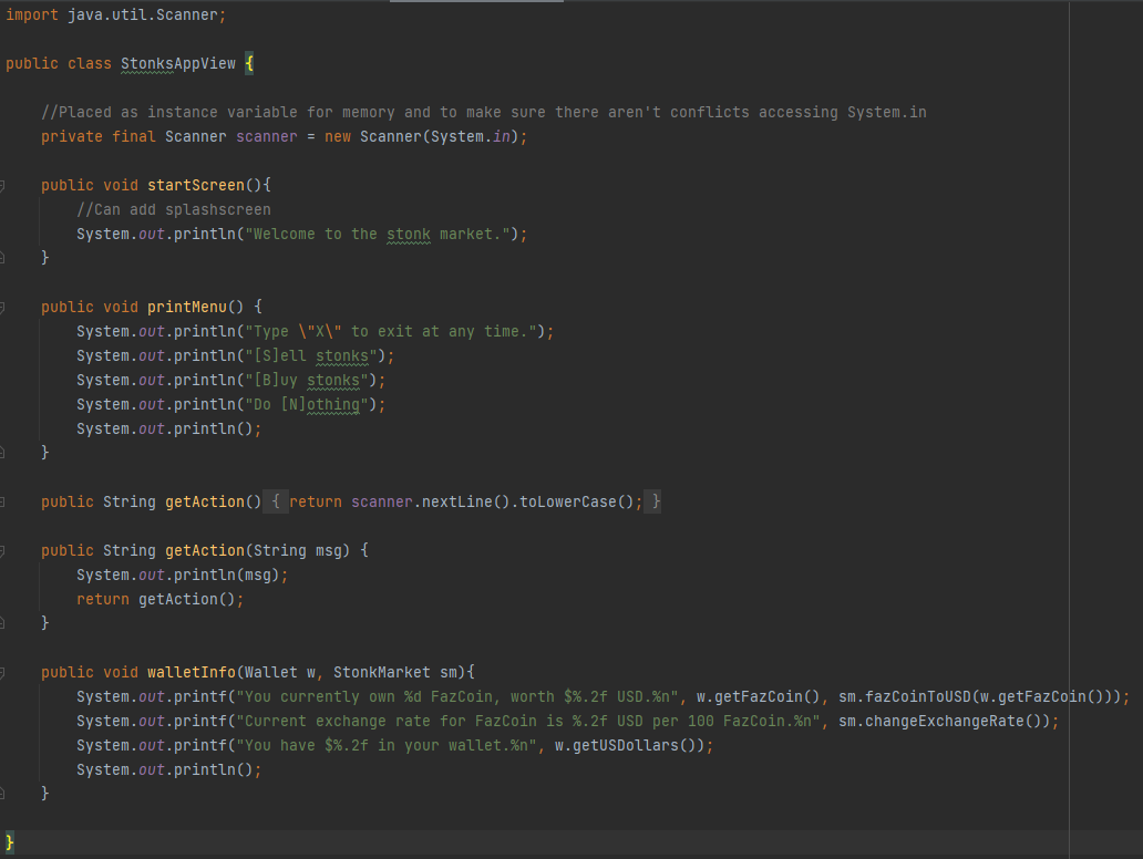 Constructor Details StonkMarket public StonkMarket() | Chegg.com