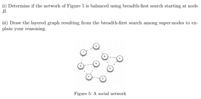 ii) Determine if the network of Figure 5 is balanced | Chegg.com