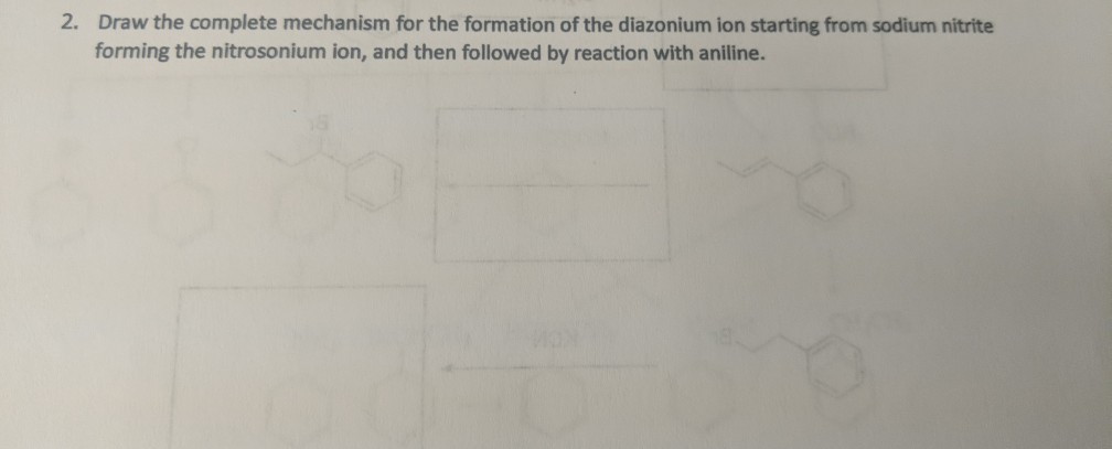 Solved 2. Draw the complete mechanism for the formation of | Chegg.com