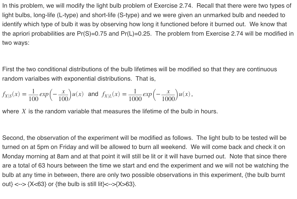 Solved In this problem, we will modify the light bulb | Chegg.com