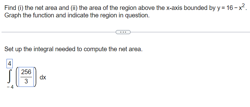 Solved Find I The Net Area And Ii The Area Of The Region