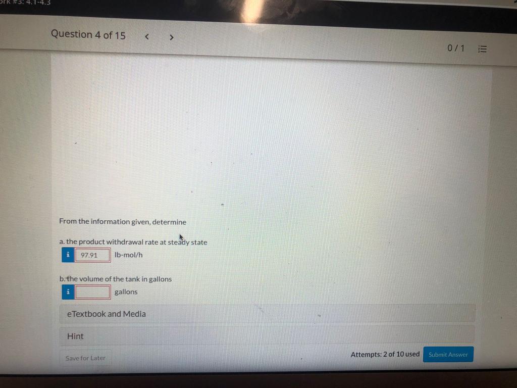 Solved Question 4 of 15 0/13 View Policies Show Attempt | Chegg.com