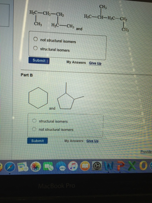 Solved not structural isomers structural isomers | Chegg.com