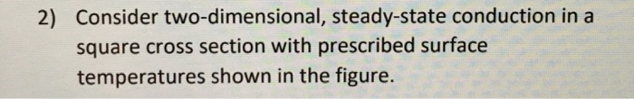 Solved Consider two-dimensional, steady-state conduction in | Chegg.com