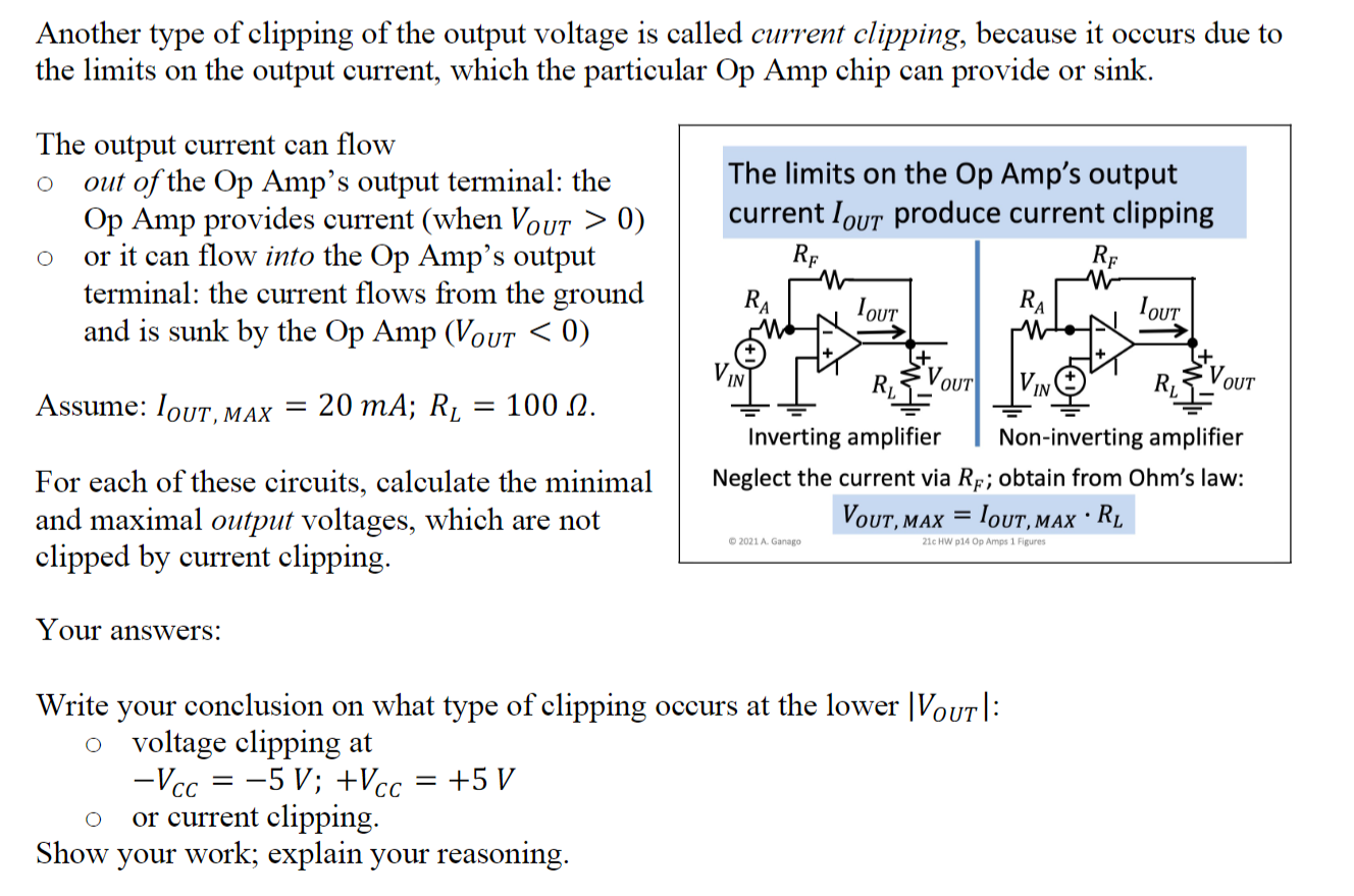 Solved Another type of clipping of the output voltage is | Chegg.com