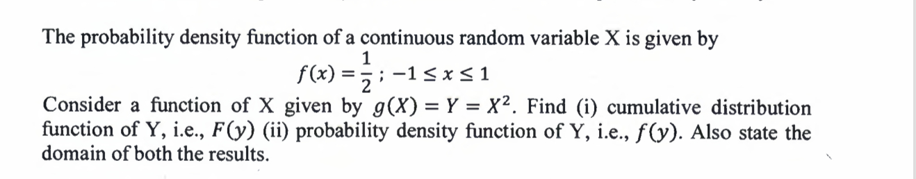 Solved The probability density function of ﻿a continuous | Chegg.com