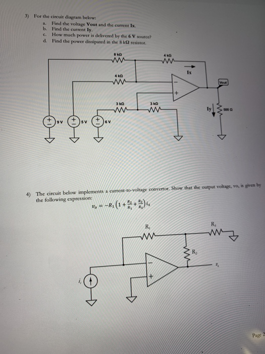 Solved 5 PROBLEMS Assume op amps to be ideal in solving | Chegg.com