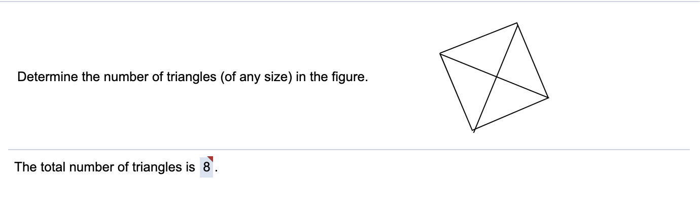 Solved Determine the number of triangles (of any size) in | Chegg.com