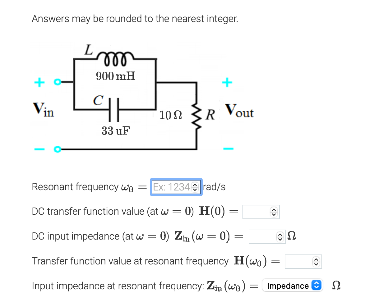 Solved Answers may be rounded to the nearest integer. | Chegg.com