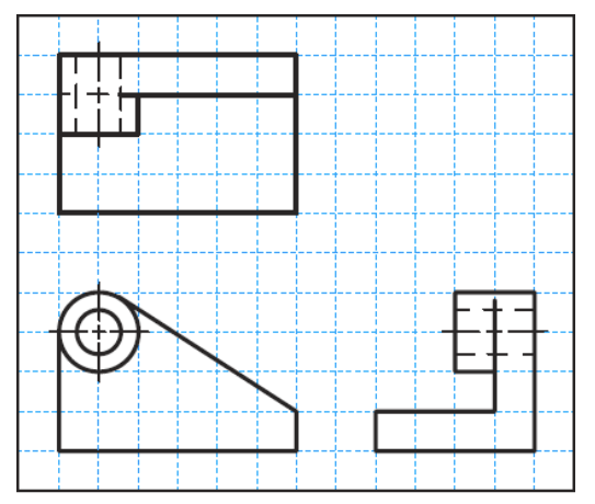 Solved Problem 4 Given three incomplete views of a multiview | Chegg.com