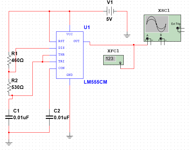 I'm trying to configure an IC 555 timer circuit as an | Chegg.com