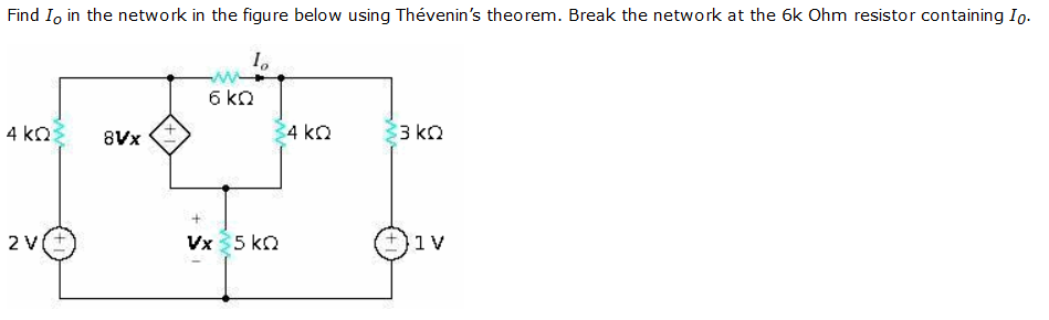 Solved Find Io in the network in the figure below using | Chegg.com