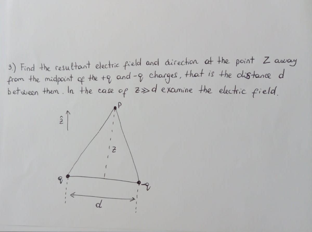 Solved 3.) Find the resultant electric field and direction | Chegg.com