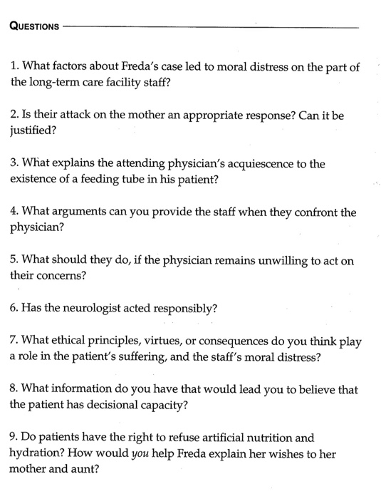 Solved Freda's Wishes Freda is a thirty-two-year old woman | Chegg.com