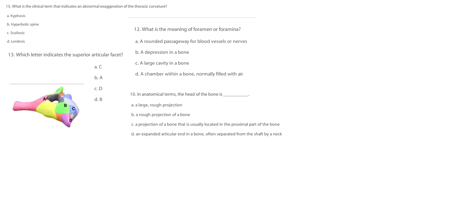 Solved 15. What is the clinical term that indicates an | Chegg.com