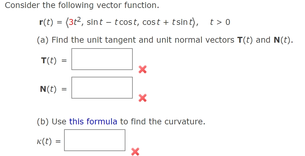 Solved Consider the following vector | Chegg.com