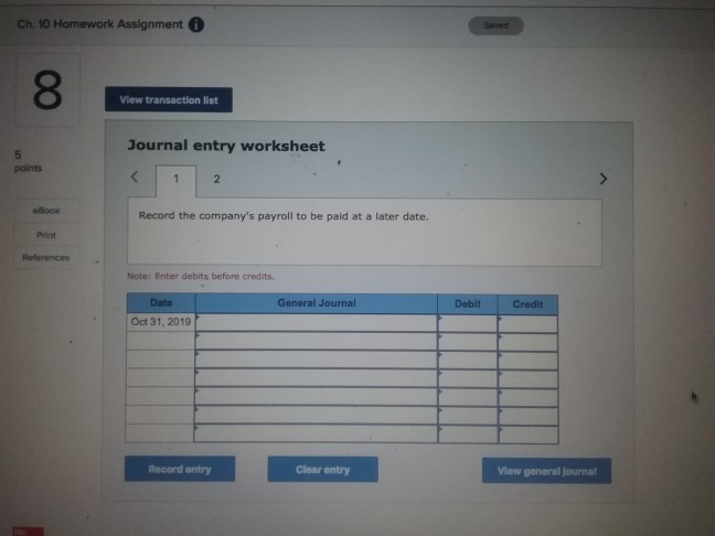 Solved Ch 10 Homework Assignment 8 Problem 10 4a Computing