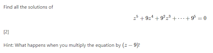 Solved Find all the solutions of 25 + 924 +92,3 +...+95 = 0 | Chegg.com