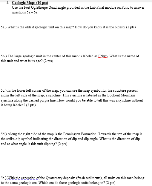 Solved eologic Units Qal - Munsl Depoeks |Cusiemary] Ptkip - | Chegg.com