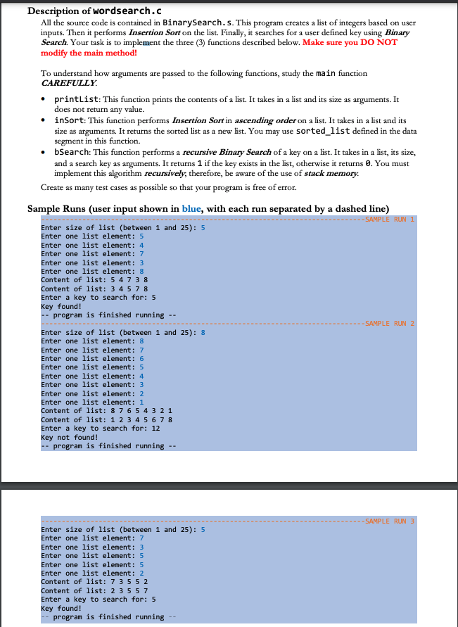 Solved Source Code Binarysearchs Data 