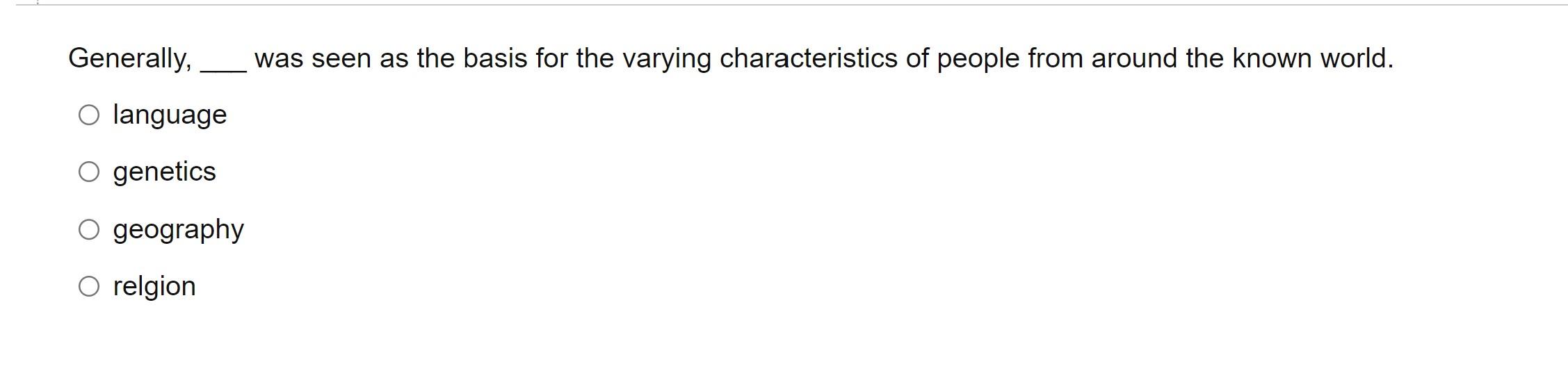 Solved Generally, was seen as the basis for the varying | Chegg.com
