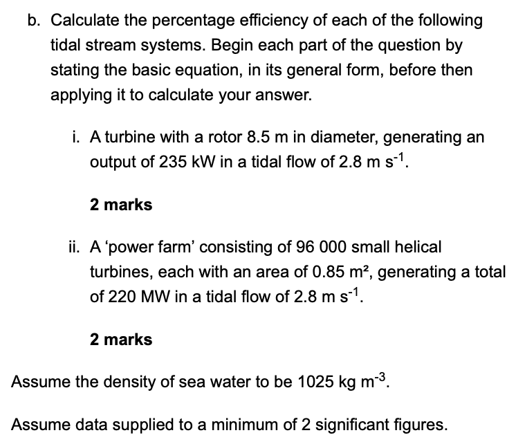 Solved b. Calculate the percentage efficiency of each of the | Chegg.com