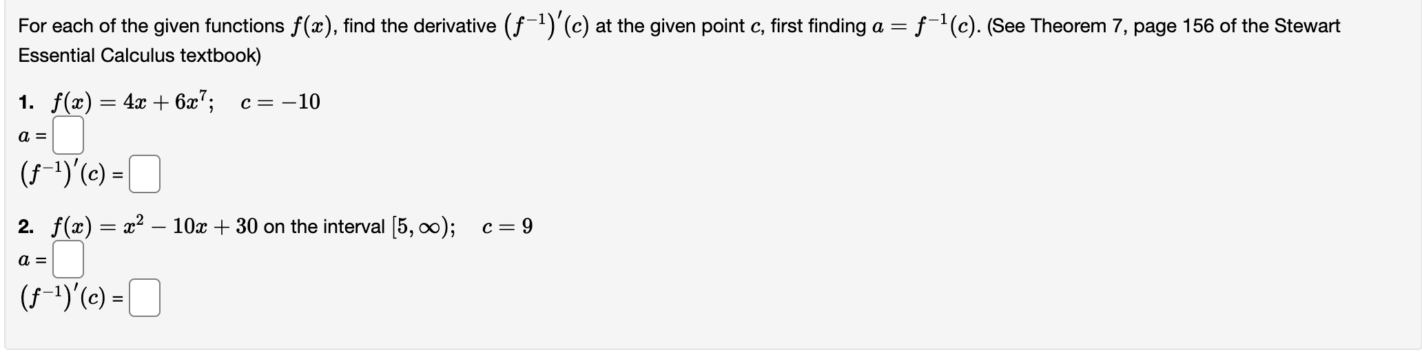 Solved For Each Of The Given Functions Fx ﻿find The 