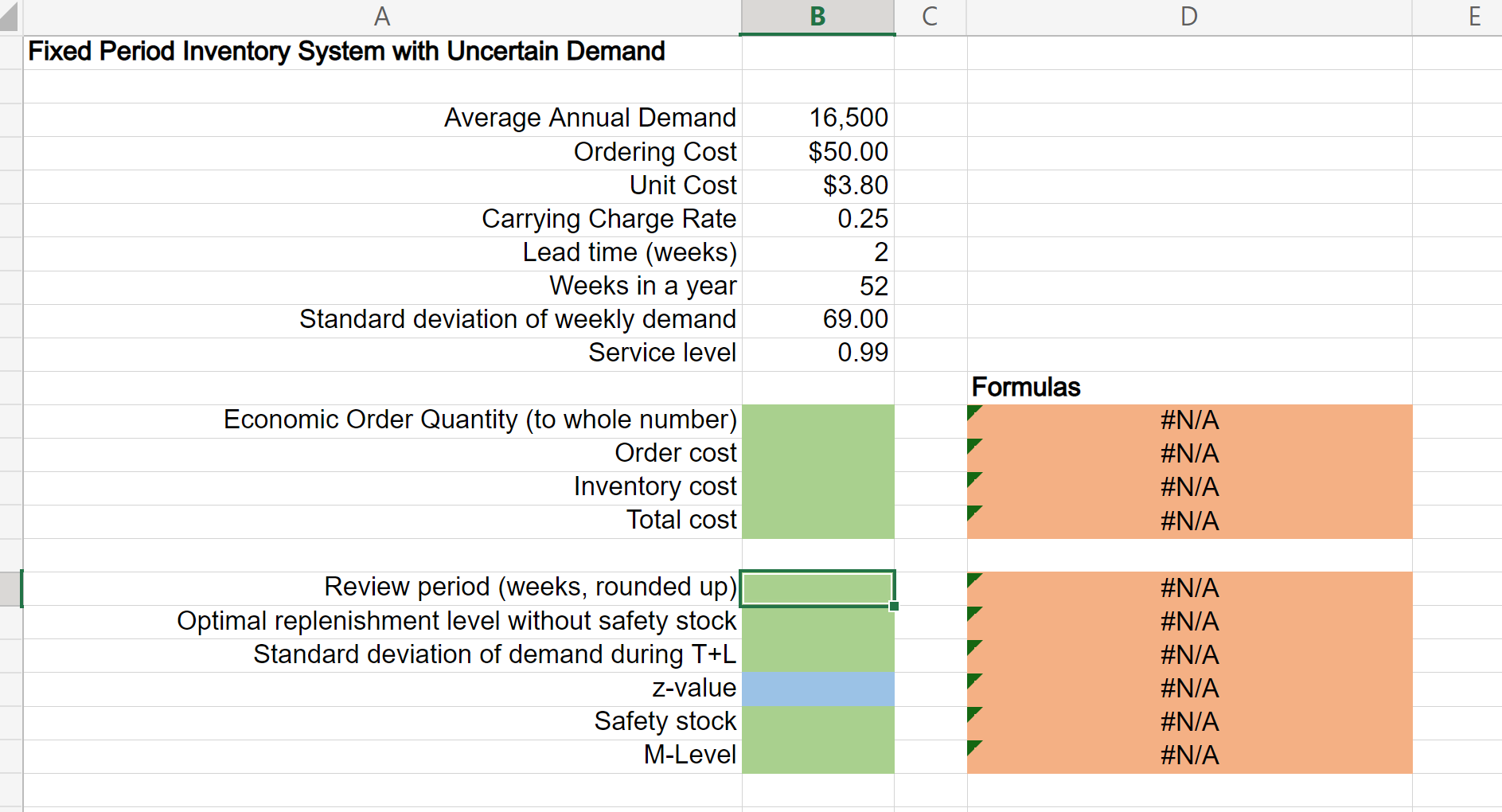 Solved 6. What is the optimal replenishment level without | Chegg.com