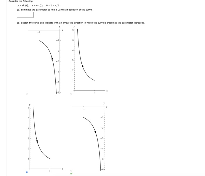 Solved Consider The Following A Eliminate The Parameter To
