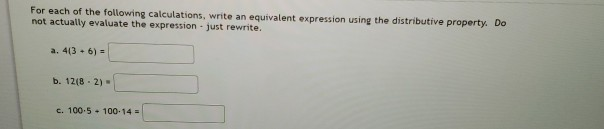 Solved For each of the following calculations, write an | Chegg.com