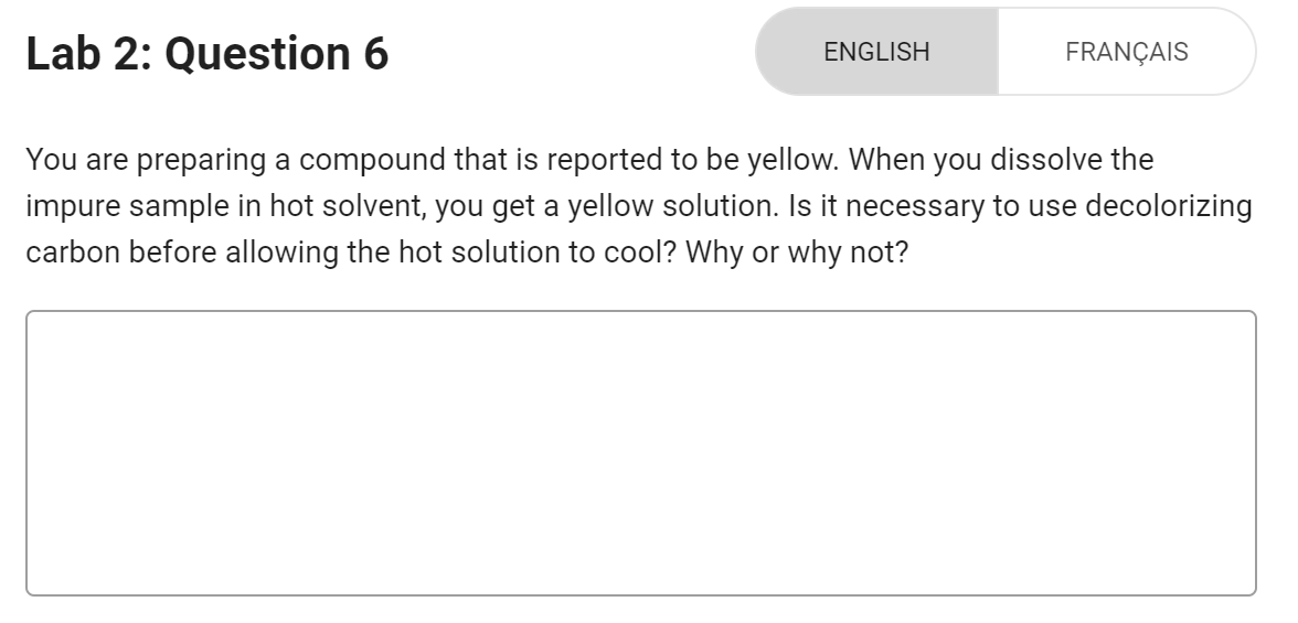 Solved Lab 2: Question 6You are preparing a compound that is | Chegg.com