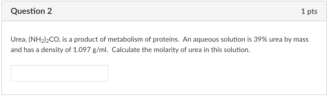 Solved Urea, (NH2)2CO, is a product of metabolism of | Chegg.com