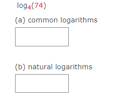 Solved Rewrite the logarithm as a ratio of common logarithms | Chegg.com