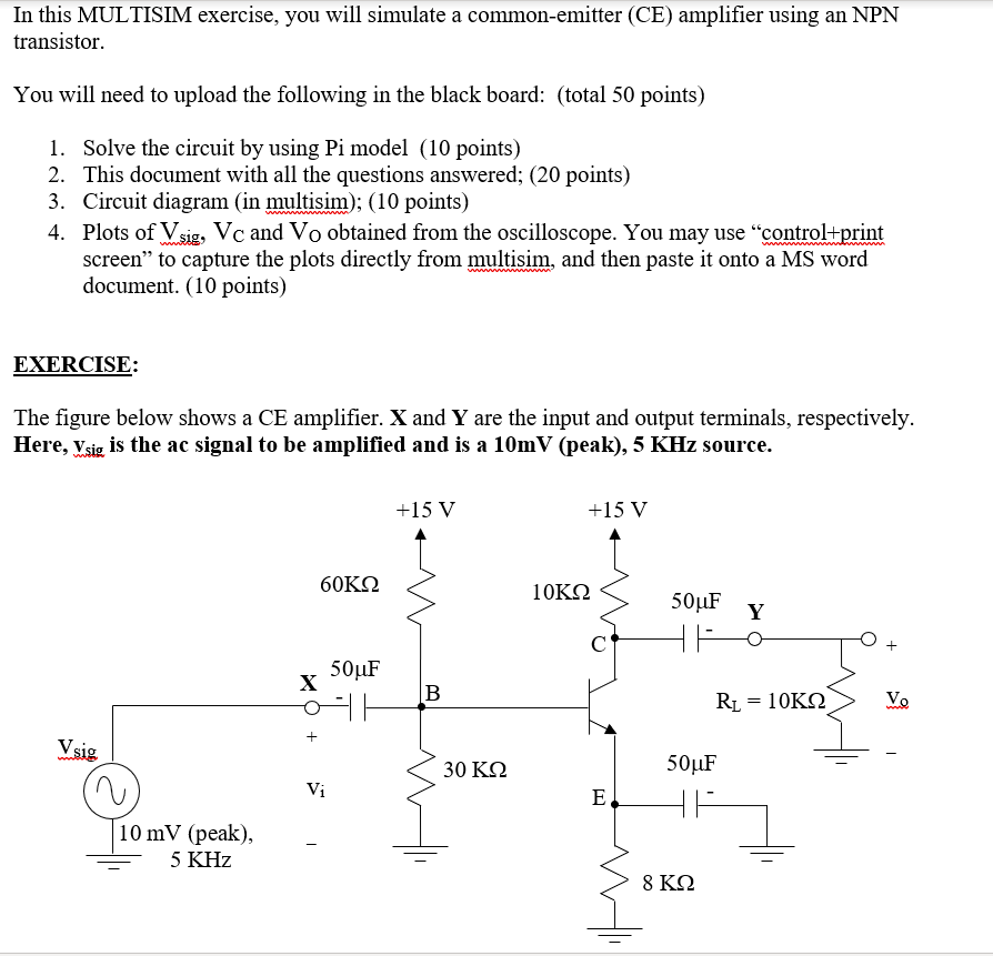 Solved In this MULTISIM exercise, you will simulate a | Chegg.com