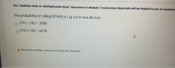 Solved The "Addition Rule vs. Multiplication Rule" document | Chegg.com