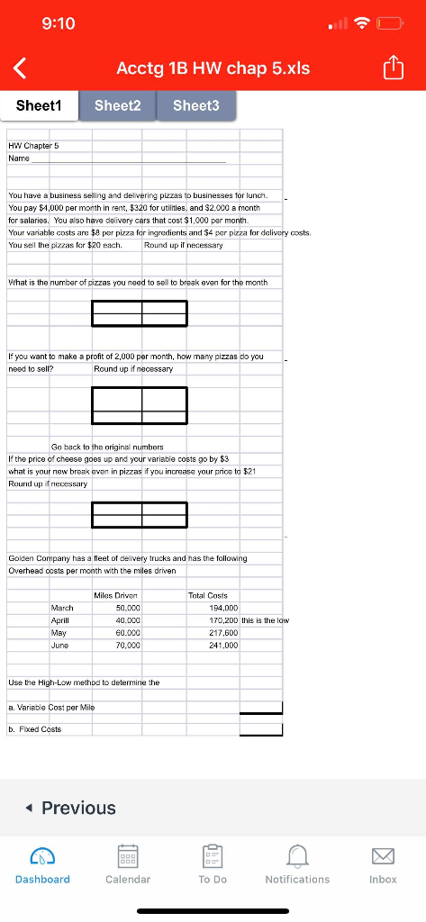 Solved Use the file called Acctg 1B chap 5 (Excel file). | Chegg.com