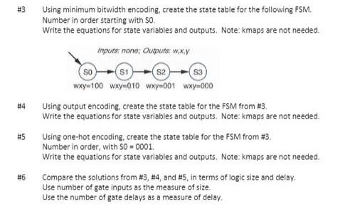 Solved #3 #4 Using minimum bitwidth encoding, create the | Chegg.com