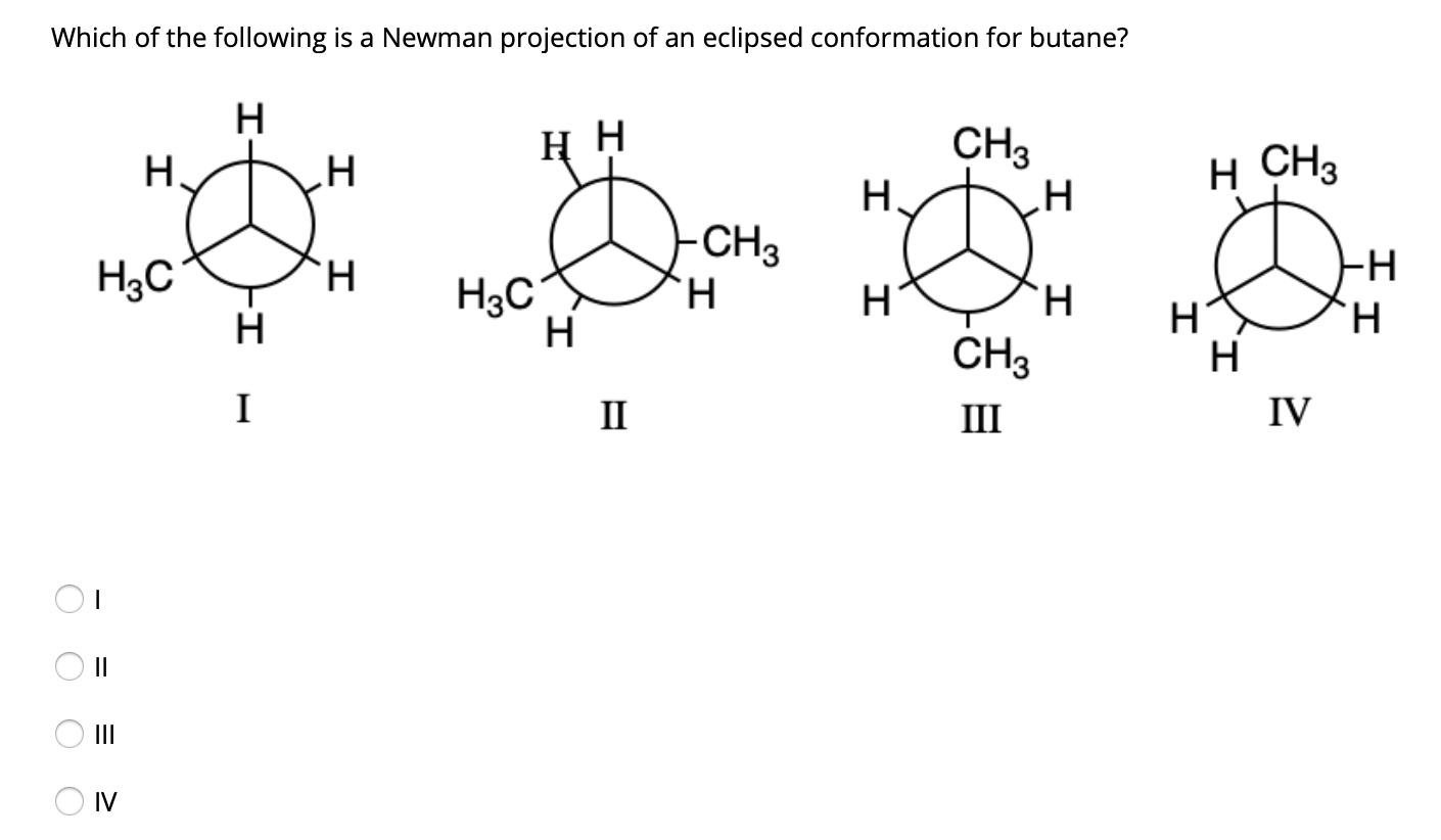 Solved Which of the following is a Newman projection of an | Chegg.com