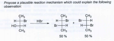 Solved Propose a plausible reaction mechanism which could | Chegg.com